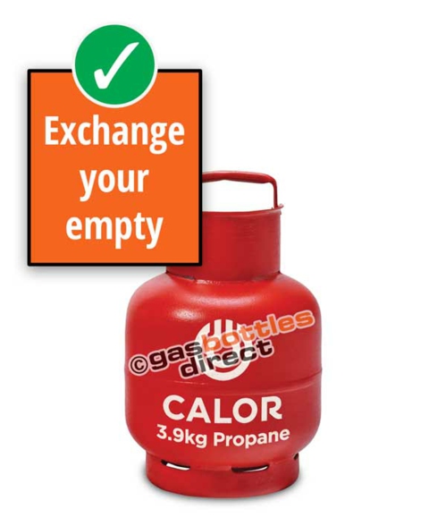 3.9kg Propane Calor Gas Bottle Cylinder Refill - Gas Bottles Bognor Regis